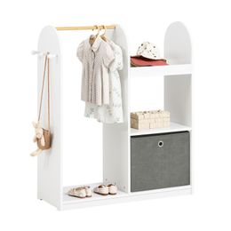 sobuy KINDERGARDEROBE Wei&szlig;