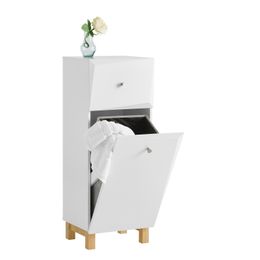 sobuy W&Auml;SCHESCHRANK Wei&szlig;