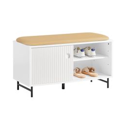 sobuy SCHUHBANK Wei&szlig;