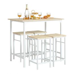 sobuy BARTISCH + 4 x BARHOCKER