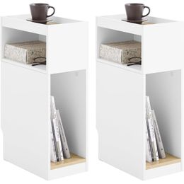 sobuy NACHTTISCH mit offenen F&auml;chern FBT171-WNx2