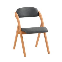 sobuy KLAPPSTUHL Buche Gepolstert, 47.5x77x59cm, Dunkelgrau