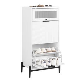 sobuy SCHUHSCHRANK Wei&szlig;