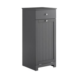 sobuy BADUNTERSCHRANK mit einer Schublade Dunkelgrau 40x38x91cm Modern