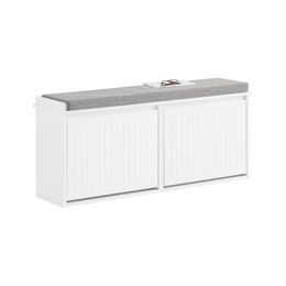 sobuy SCHUHBANK Wei&szlig;