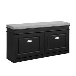 sobuy SCHUHBANK Schwarz