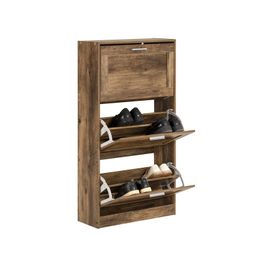 sobuy SCHUHSCHRANK Braun