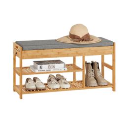 sobuy SCHUHBANK Natur