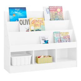 sobuy B&Uuml;CHERREGAL Kinder Wei&szlig;