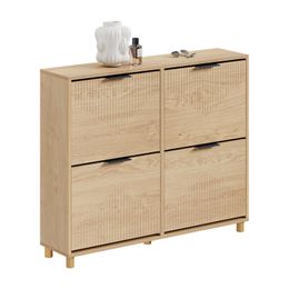 sobuy SCHUHSCHRANK schmal, 100x24x83cm