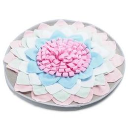 nobleza - Schn&uuml;ffelteppich 50cm Rund blau