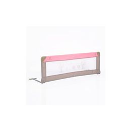 Cangaroo Bettschutzgitter, Bettgitter 130 x 43,5 cm f&uuml;r zuhause und unterwegs rosa
