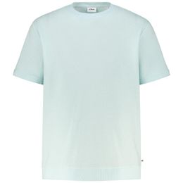 Herren Gro&szlig;e Gr&ouml;&szlig;en | s.Oliver T-Shirt mit Strukturgewebe Farbe mint Gr&ouml;&szlig;e: 5XL