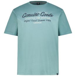 Herren Gro&szlig;e Gr&ouml;&szlig;en | Lerros T-Shirt mit Label-Print Farbe t&uuml;rkis Gr&ouml;&szlig;e: 3XL