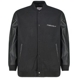 Jack & Jones Herren Gro&szlig;e Gr&ouml;&szlig;en | Jack&Jones Blouson im College-Stil Farbe schwarz Gr&ouml;&szlig;e: 6XL