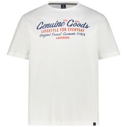 Herren Gro&szlig;e Gr&ouml;&szlig;en | Lerros T-Shirt mit Label-Print Farbe wei&szlig; Gr&ouml;&szlig;e: 4XL