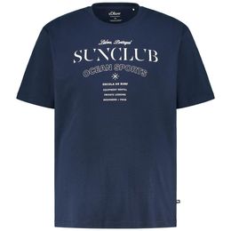 Herren Gro&szlig;e Gr&ouml;&szlig;en | s.Oliver T-Shirt mit Motiv-Print Farbe dunkelblau Gr&ouml;&szlig;e: 4XL