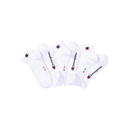 Kurzsocken Champion "6pk Quarter Socks", Herren, Gr. 35-38, wei&szlig;, Obermaterial: 71% Baumwolle, 23% Polyester, 4% Polyamid, 2% Elasthan, Socken, f&uuml;r Fitnessaktivit&auml;ten, sportlicher Stil, elastisches Material
