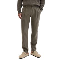 Marc O'Polo Chinohose MARC O'POLO "mit elastischem Bund", Herren, Gr. 34, L&auml;nge 32, schwarz nickle, Obermaterial: 100% Leinen, unifarben, normal, Hosen Chinohose