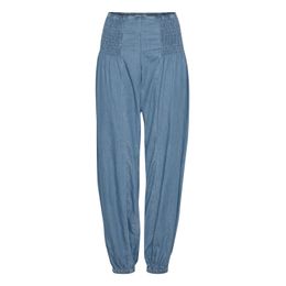 Stoffhose Pulz Jeans "Casual Hose PZJILL", Damen, Gr. M, N-Gr, blau (light blau denim), Obermaterial: 100% Baumwolle CO., Hosen Stoffhose