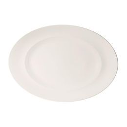 Villeroy & Boch Servierplatte VILLEROY & BOCH "Platte oval For Me 41 cm wei&szlig;", wei&szlig;, Porzellan, Servierplatten, Servierplatte