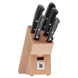 WMF Messerblock Classic Line, Natur, Schwarz, Holz, Metall, 6-teilig, Buche, Kochen, K&uuml;chenmesser, Messersets