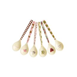Rice Melamin Teel&ouml;ffel Bon Vivant 6er L14.5, B3.5 cm skandinavische Deko Online Shop
