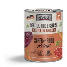 Mac's MAC's Nassfutter Hund Adult Rentier und Rind 6x800 g