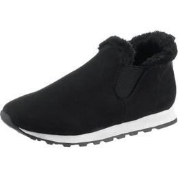 Damen Slipper mit Warmfutter schwarz, Gr&ouml;&szlig;e 40