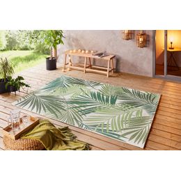 Teppich Hanse Home "Vai" Gr. 2, beige (creme, gr&uuml;n), B:80cm H:8mm L:150cm, Polypropylen (PP), Teppiche, Teppich, In- & Outdoor, Geometrisches Muster, Garten, Terrasse, Wohnzimmer