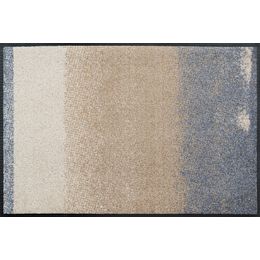Fu&szlig;matte "Medley" Gr. 2, beige (beige, grau), B:50cm H:9mm L:75cm, Kunstfaser, wash+dry by Kleen-Tex, Teppiche, Fu&szlig;matte, Schmutzfangmatte, rutschhemmend, In- und Outdoor geeignet, waschbar