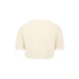 Strickjacke Vera Mont "Damen mit Effektgarn", Damen, Gr. XL, pearled ivory, Strick, Obermaterial: 100% Polyester, straight fit, Strickjacken Strickjacke
