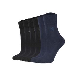 JOOP! Kurzsocken JOOP "Socken Women for your daily glam cotton Socks 6p 6er Pack", Damen, Gr. 35-38, bunt (2xschwarz, dunkelblau), Obermaterial: 88% Baumwolle CO. 9% Polyamid PA. 3% Elasthan EL., Socken