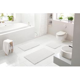 Badematte LINEA DUE "Roman", wei&szlig;, H:18mm, Polyester, Badematten, Badematte
