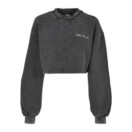 Sweater Urban Classics "Urban Classics Damen", Damen, Gr. 4XL, schwarz, 100% Baumwolle, unifarben, Rundhals, Sweatshirts Sweater