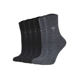 JOOP! Kurzsocken JOOP "Socken Women for your daily glam cotton Socks 6p 6er Pack", Damen, Gr. 35-38, bunt (2xschwarz, anthrazitmelange), Obermaterial: 88% Baumwolle CO. 9% Polyamid PA. 3% Elasthan EL., Socken