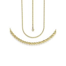 Goldkette Firetti "Schmuck Geschenk Gold 333 Fantasiekette, ca. 3 mm breit" Gr. 45, gold (gelbgoldfarben), Halsketten, Damen, 45, Gelbgold 333, B: 3mm, Goldkette, Made in Germany, B:3mm