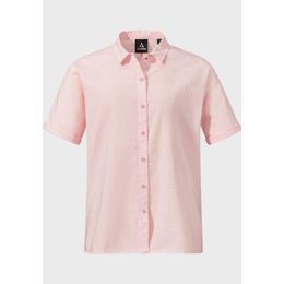 Sch&ouml;ffel Outdoorbluse SCH&Ouml;FFEL "Urban Blouse Style Kalmen WMS", Damen, Gr. 40, rosa (3205, rosa), Oberstoff: 73% Baumwolle 27% Hanf, bequem, V-Ausschnitt, Blusen