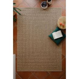Teppich Wecon Home "Layo", natur, B:160cm H:6mm L:230cm, Polypropylen, Teppiche, Teppich, Flachgewebe, wetterfest, geometrisches Design, In- & Outdoor Teppich