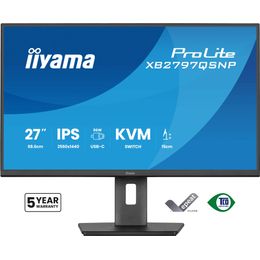 iiyama ProLite XB2797QSNP-B1 | 27" QHD Business Monitor mit USB-C Docking, KVM Switch & Full Connectivity