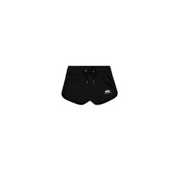 Sweatshorts Alpha Industries "Basic Short SL W", Damen, Gr. XL, Normalgr&ouml;&szlig;en, schwarz, Obermaterial: 80% Baumwolle, 20% Polyester, Hosen Sweatshorts