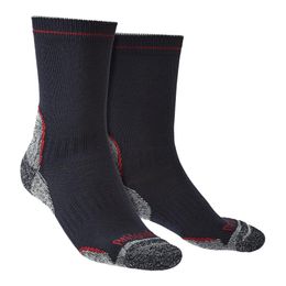 Bridgedale - Herren Wandern Leichtgewicht Boot Socken - Navy / Rot