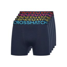 CrossHatch - "Chasma" Boxershorts f&uuml;r Herren (5er-Pack) (Marineblau)