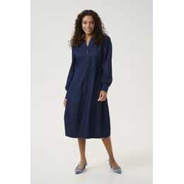 Culture Kleid L&auml;ssiger Schnitt Rinse Wasche blue