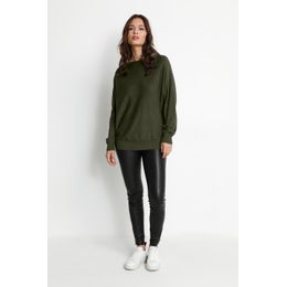 Culture Strickpullover im Oversize-Schnitt olive
