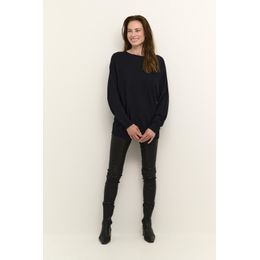 Culture Gestrickter Pullover im Oversize-Schnitt dark blue
