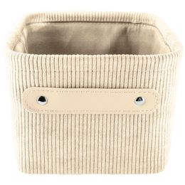 Aufbewahrungskorb Kleine Wolke "Bedford", beige, B:17cm H:11,5cm T:22cm, Aufbewahrungsboxen