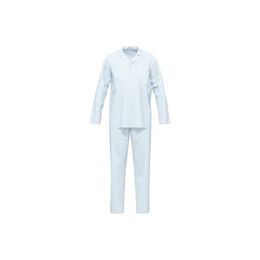 Schlafanzug Seidensticker "Pyjama", Herren, Gr. L, bunt (blau), Obermaterial: 100% Baumwolle CO., Homewear-Sets Schlafanzug