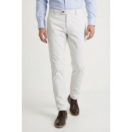 Chinohose Cinque "CIWOOD_2", Herren, Gr. 56, N-Gr, grau (hellgrau), Web, Obermaterial: 97% Baumwolle, 3% Elasthan, regular fit lang, Hosen Chinohose, im italienischen Look