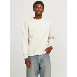 Jack & Jones Sweatshirt JACK & JONES "JJEURBAN EDGE SWEAT CREW NECK NOOS", Herren, Gr. XS, gelb (moonbeam), angeraute Sweatware, Obermaterial: 70% Baumwolle, 30% Polyester, unifarben, relaxed fit taillenbedeckt, Rundhals, Rippb&uuml;ndchen, Sweatshirts Sweatshirt, mit Rippb&uuml;ndchen